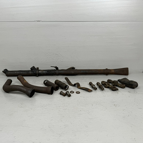 INDIAN SCOUT, lot of parts, incl. exhaust parts, 1920s, USA. Vehicles ...