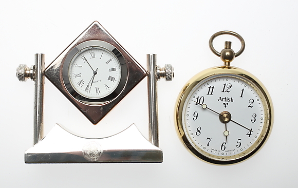 TABLE CLOCK and POCKET CLOCK, 2 parts, The Celtic Football club and ...