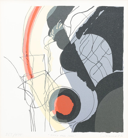 KNUT GRANE. “Body and Soul”, lithograph in colour, signed and dated ...