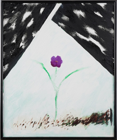 UNIDENTIFIED ARTIST, Sweden, contemporary, violet, oil painting on ...