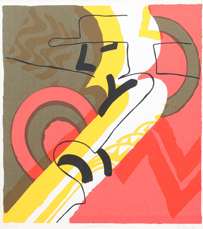 KNUT GRANE. “Young Blow”, lithograph in colour, signed and dated Grane ...