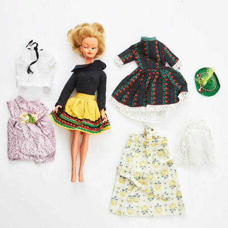SCHWABINCHEN, Barbie doll, blonde hair, marked with 3 M (DREI M ...