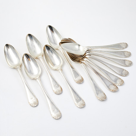 ADOLF ZETHELIUS, SKEDAR, 12 st, modell Gammal fransk, Stockholm, 1800 ...