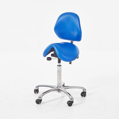 Saddle chair — Dalton with Euromatic mechanism and backrest, Global ...