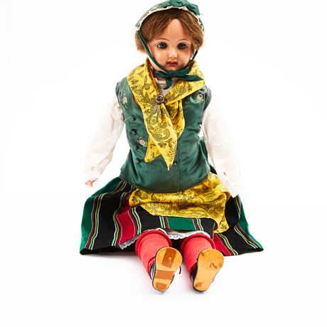 DOLL, 1920/30's, dressed in Stora Tuna parish costume. Toys - Toys ...