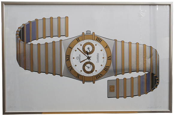 ANDERS ÖSTERLIN. lithograph, “Omega Constellation”, signed, numbered ...