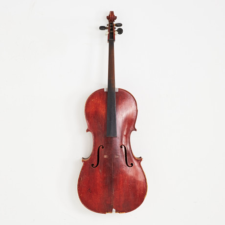 CELLO. Early 20th century, renovation object, top spruce, sides back ...