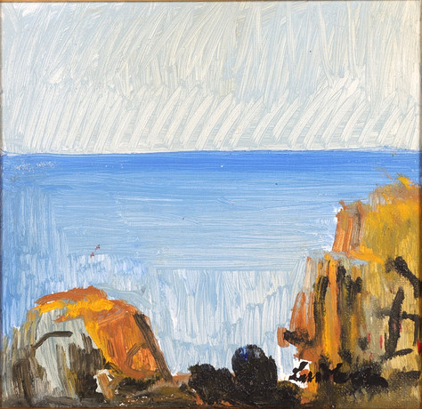 LARS HERDER. 1923-1976. Olja på pannå, signerad. Konst - Måleri - Auctionet