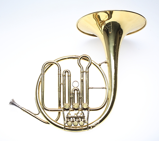 VALTHORN, mässing, 1900-tal. Samlarföremål - Musikinstrument - Auctionet