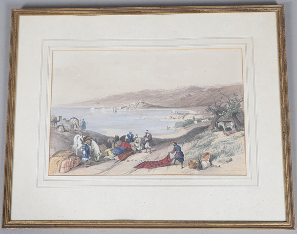 DAVID ROBERTS, RA (1796-1864). After. SIDON, LOOKING TOWARDS LEBANON ...