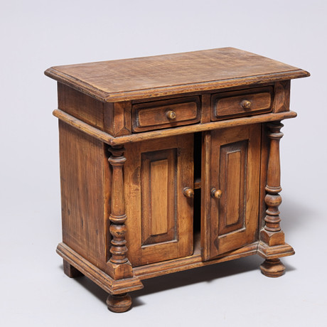 Miniature deck cloaker/children's furniture with doors and two drawers ...