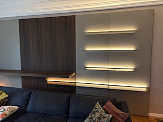 VÄGGPANEL, ca 30 dlr, "Modell Code", från Poliform, inköpt på Nordiska ...