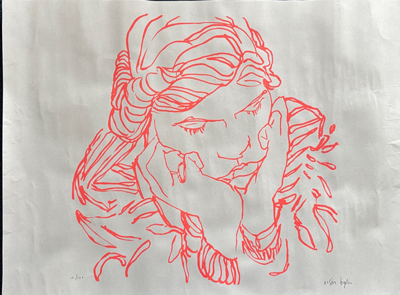 OISIN BYRNE. UNFRAMED LIMITED EDITION PRINT OF WOMAN. Art - Engravings ...