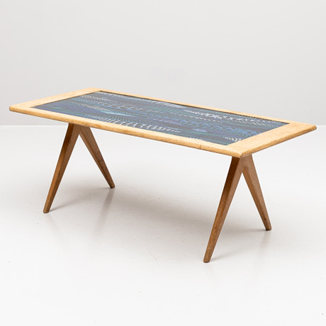 STIG LINDBERG. Coffee table with leg stand designed by David Rosén for ...