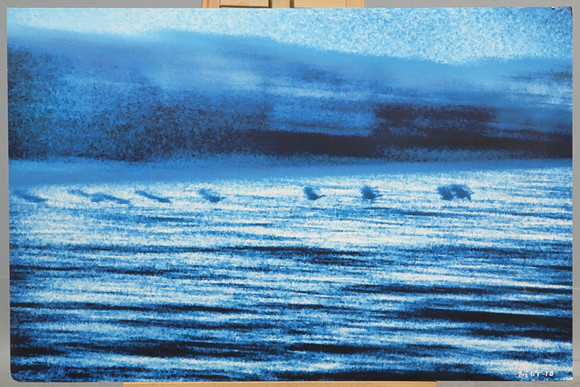 BEN GT NYBERG. tryck, havsmotiv, tryckt signatur. Konst - Grafik - Auctionet