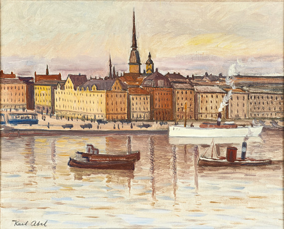 KARL ABEL ANDERSON (Sweden, 1891-?): Stockholm motif, signed Karl Abel ...