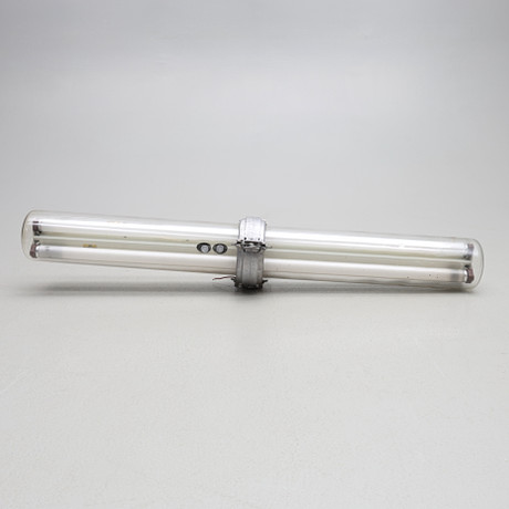 INDUSTRIAL LAMP. A 20th century gas-free “Exactor” fluorescent lamp ...