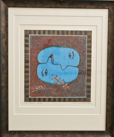 CORINNE STUART-BECK (b. 1954). “Nose biters”. Colour etching, signed ...