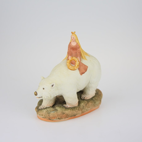 THEODOR KITTELSEN. Figurin, Prinsessa och isbjörn, Kvittebjörn Kong ...