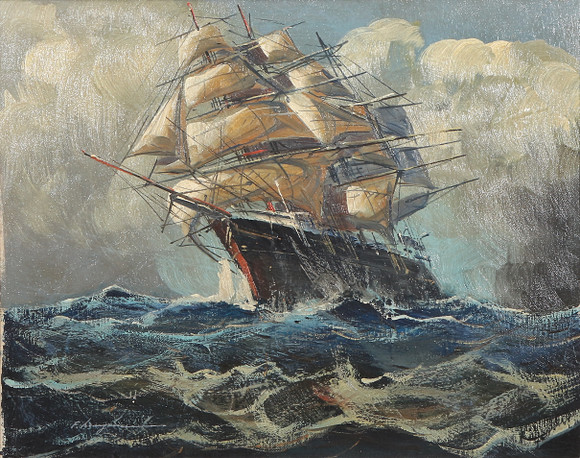 OIDENTIFIERAD KONSTNÄR, OTYDLIGT SIGNERAD. Oljemålning på duk ...