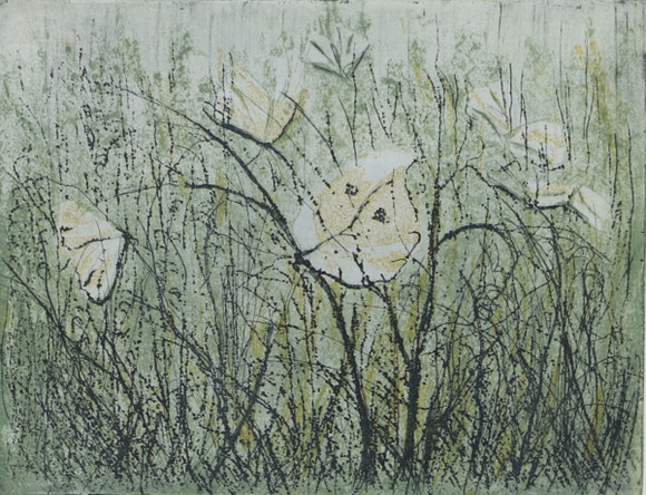 ERIKA WELIN. "Fångat ögonblick", etsning, signerad -83. Konst - Grafik ...