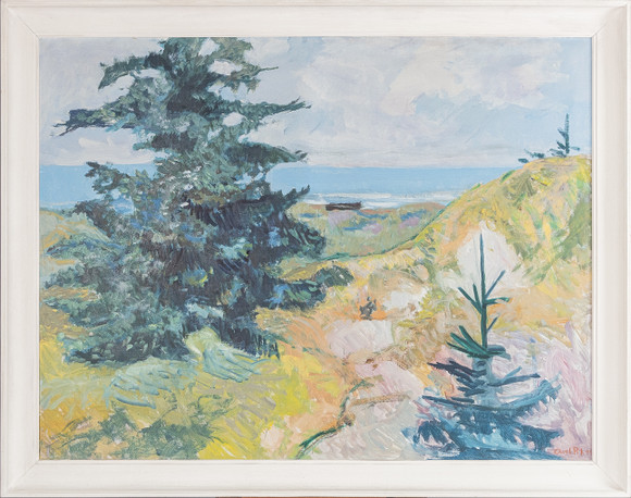 AXEL P. JENSEN (1885-1972). Landscape motifs, oil on canvas. Art ...