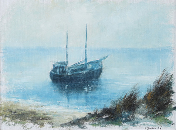 CARL JULIUS. “Skutan”, oil on canvas, signed C. Julius. Art - Paintings ...