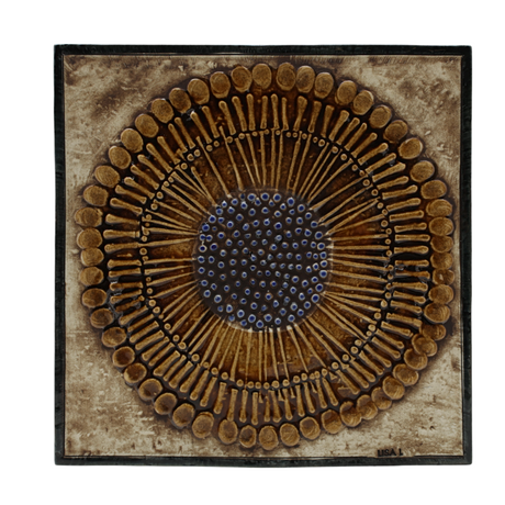 LISA LARSON. Wall plaque, “Sunflower”, from the series “Unique ...