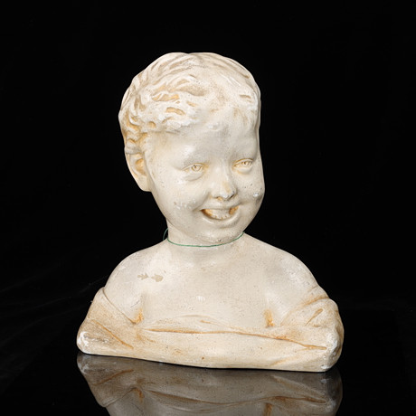 A plaster sculpture, “The Laughing Boy”, mid 20th century. Art ...