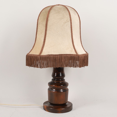 BORDSLAMPA, trä, signerad, 1980-tal. Belysning & Lampor - Bordslampor ...