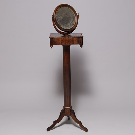 Adjuster part shaving mirror, rosewood, top with pull-out, late 19th ...