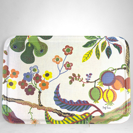 JOSEF FRANK. Tray, “Vegetable Tree”, Firma Svenskt Tenn, signed in ...