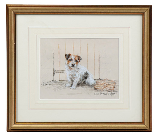 GILL EVANS (B1939) "JACK RUSSELL". Art - Paintings - Auctionet