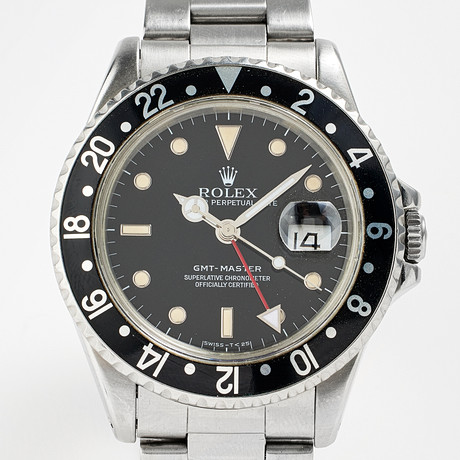 ROLEX, wristwatch, GMT-Master, steel, circa 1990. Clocks & Watches ...