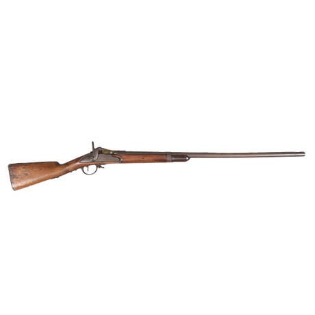 19TH CENTURY FRENCH PERCUSSION RIFLE CONVERTED TO A SPORTING GUN ...