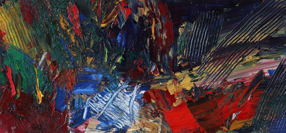 LARS BERTLE. “Mixed landscape”, oil on panel, signed on verso Bertle ...