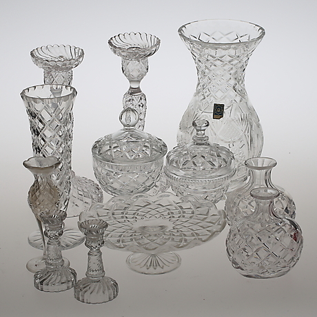 GLASS OBJECTS, 12 pcs. Glass - Other - Auctionet