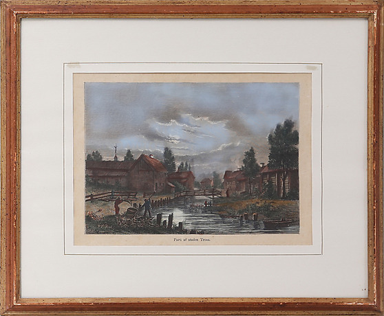 ROBERT HAGLUND. After. "A Collection af staden Trosa", hand-colored ...