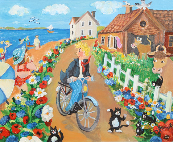 EBBA KRISTINA WINGÅRDH. Oil painting on canvas. “On Tour”. Signed. Art ...
