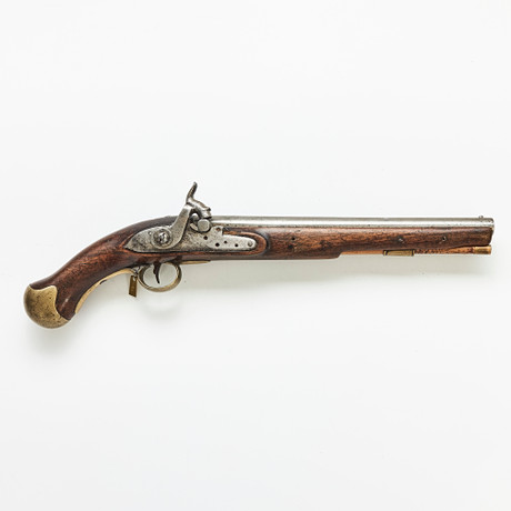FLINT LOCK GUN, British, converted from flintlock, for East India ...