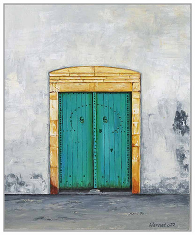 NORTH AFRICAN DOOR, Wernet, Hans-Peter. Art - Paintings - Auctionet