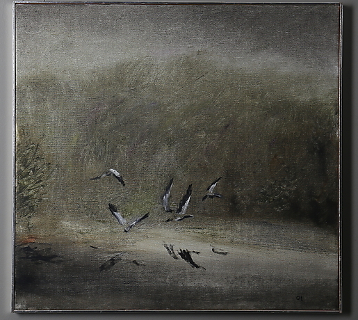 OLLE LINDGREN. Fåglar, olja på duk, monogramsignerad. Konst - Måleri ...