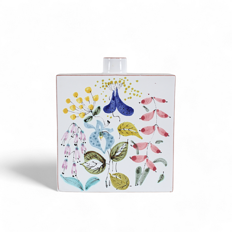 STIG LINDBERG. Bottle, faience, signed with Gustavsberg's studio hand ...