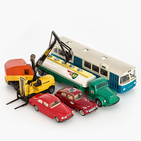 LEKSAKSFORDON, 6 st, Tekno, Danmark. Bl a Volvo Amazon, Volvo PV544 och ...