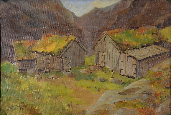 BORIS OTTENBERG. Oil on Board. Art - Paintings - Auctionet
