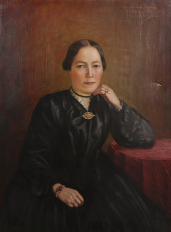 MARTIN ARONSON-LILJEGRAL. Oil painting on canvas. Portrait of: Mrs ...