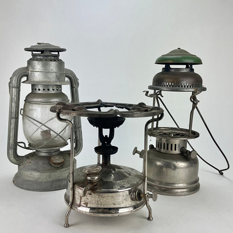 TWO STORMLANTERNS, Primus No 980 and Feuerhand and SPIRITS KITCHEN ...