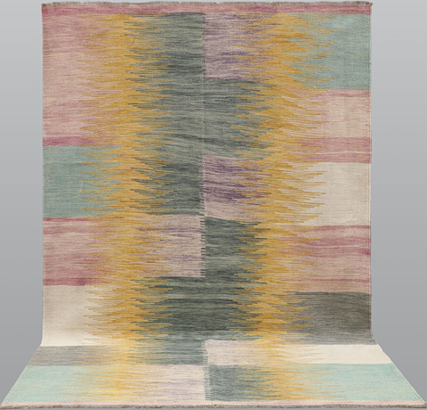 ORIENT CARPET. Handwoven Kelim, modern design, 292 x 193 cm. Carpets ...