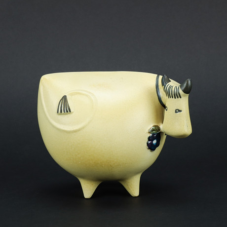 LISA LARSON. Figurine, “Cow”, stoneware, Gustavsberg. Ceramics ...
