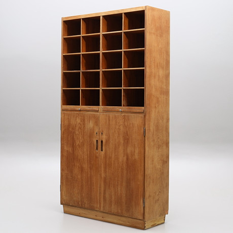 A mid 20th century post cabinet/filing cabinet, oak veneer. Furniture ...